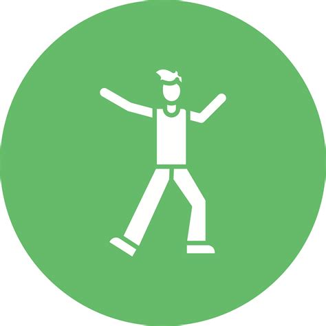 Dancing Glyph Circle Icon 16034399 Vector Art At Vecteezy