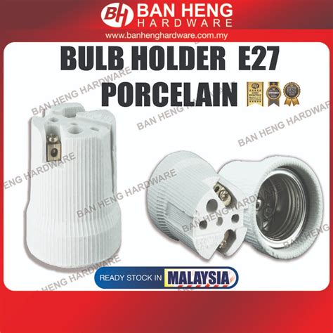 E27 Porcelain Lamp Holder Ceramic Bulb Holder With Wire Shopee Malaysia