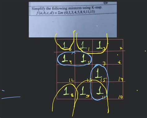 Or Simplify The Following Minterm Using K Map Fa B C Dsigma M01