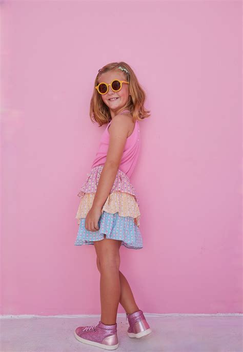 Tiered Mini Skort Daisy Chain Bisby