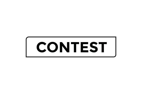 Contest Button Web Banner Templates Vector Illustration 25705180 Vector Art At Vecteezy