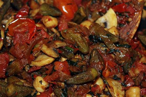 Okra Spicy Bowl Anna Cooking Concept