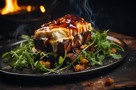 Premium Photo Bbq Grilled Feta Cheese Salad