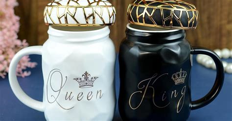 King And Queen Mug Set Kitchen And Tableware Ts