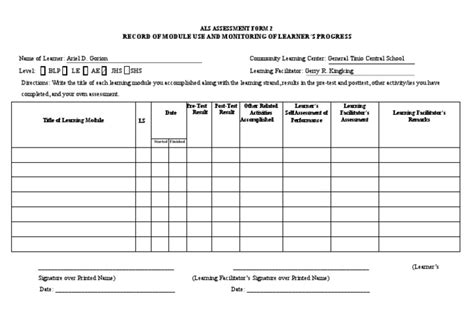 Als Assessment Form 2 Pdf