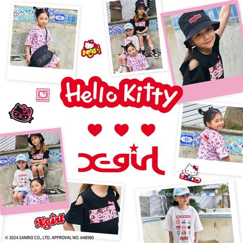 「ハローキティ」×「x Girl Stages」ストリート感のあるコラボアイテムが登場！ Charalab（キャララボ）