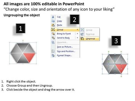 Ppt Orange Factor Regular Hexagon Diagram Editable PowerPoint Templates