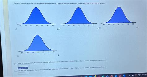 solved a random variable is normally distributed with a mean