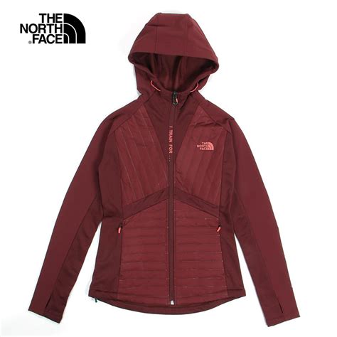 The North Face北面女款紅色保暖速乾運動鋪棉外套 Yahoo奇摩購物中心