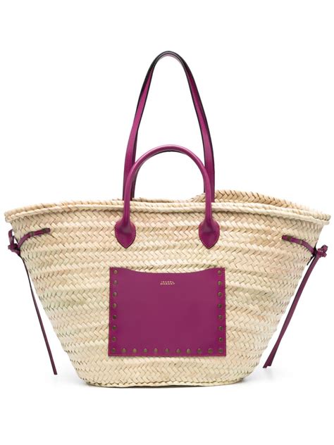 ISABEL MARANT Large Cadix Raffia Tote Bag Farfetch