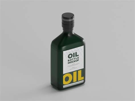 Maqueta De Botella De Aceite Archivo PSD Premium