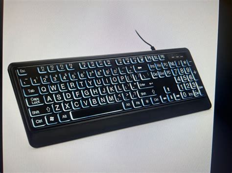 Large Text Keyboard Led Backlight The Low Vision Store