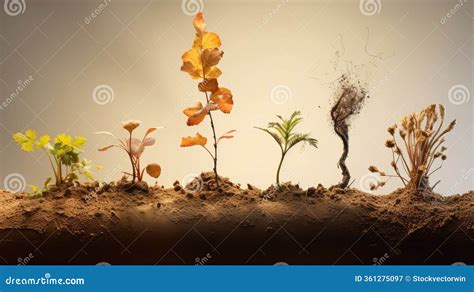Maturity Seedling To Tree Royalty Free Cartoon CartoonDealer Com
