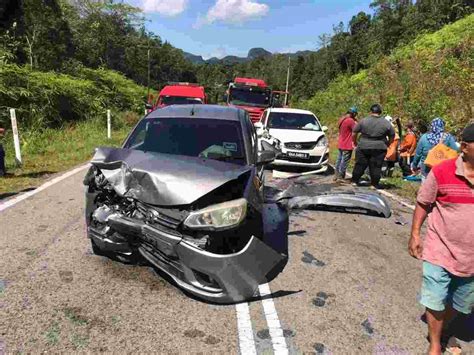 Lelaki Patah Kedua Dua Belah Kaki Dalam Kemalangan Berantai Borneo