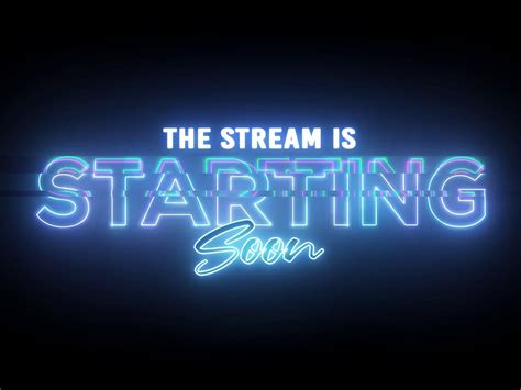 Stream Starting Soon Animated  Twitch Stream Overlay 