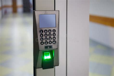 Device For Card Reading For Access Into Modern Stock Image Image Of