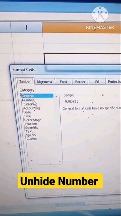 excel tips and tricks i ms excel unhide number i excel formula 2023 shorts exceltutorial