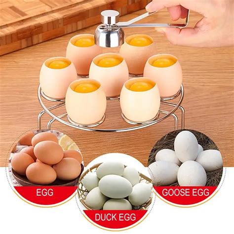 Stainless Steel Egg Scissors Egg Topper Cutter Shell Opener Boiled Raw Egg Open Creative Kitchen