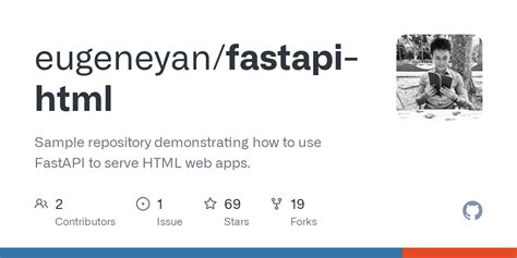 Github Eugeneyan Fastapi Html Sample Repository Demonstrating How To