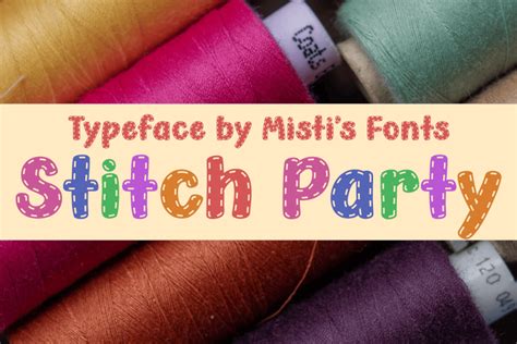 Stitch Party Font · 1001 Fonts