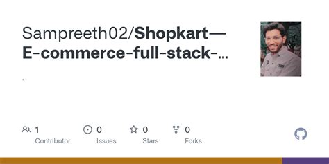 Github Sampreeth02shopkart E Commerce Full Stack Web Application