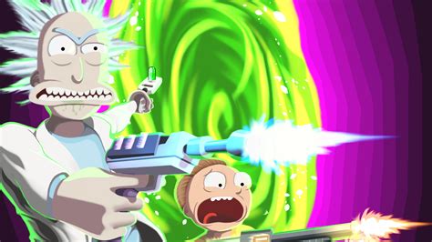 Tv Show Rick And Morty Morty Smith Rick Sanchez Are Having Fire Gun K
