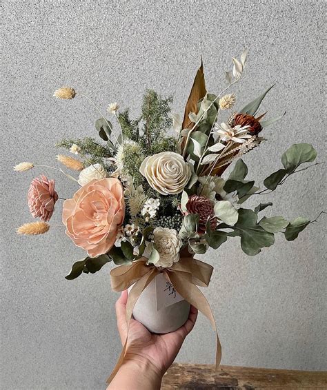 艸弄Garden Lane Floral 水泥盆擴香花禮 艸弄 Garden Lane Floral乾燥花 永生花人氣榜 Pinkoi