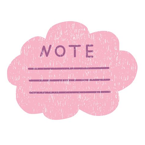 Cute Memo Template Notes Sticker For Diary Or Office 12732949 Vector