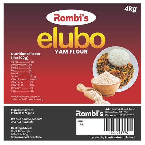 Rombis Elubo Yam Flour 4kg
