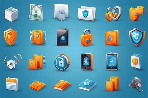 Premium Photo 3d Icon Cyber Security Collection Paper Icons Set Money Guarantee Phone Icon