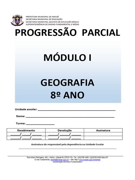 Módulo 8º Ano Geografia Pdf África Américas