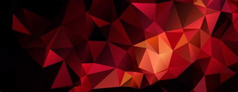 Abstract Polygonal Dark Red Geometric Background Low Poly Marketing Dimensions