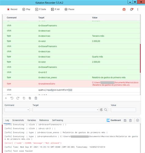 Error Selecting File After Update Bugs Report Katalon Community