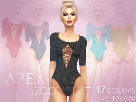 The Sims Resource Apex Bodysuit By Taraab • Sims 4 Downloads