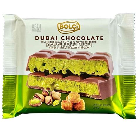 Купить Дубайский Шоколад с Фисташкой Bolci Dubai Chocolate 100 г