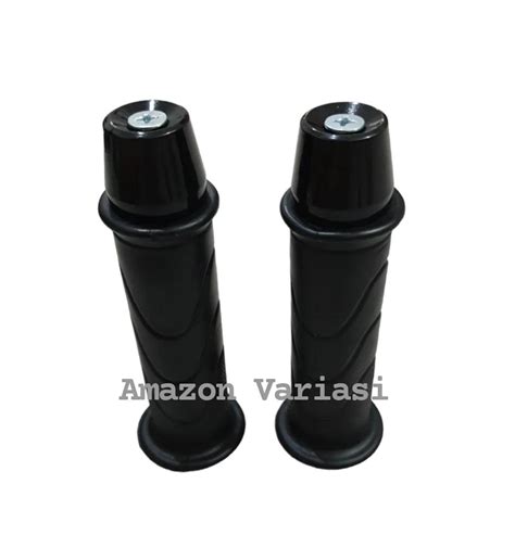 HANDGRIP SARUNG GAS HONDA SET JALU STANG PCX HITAM BLACK SERIES GRIP