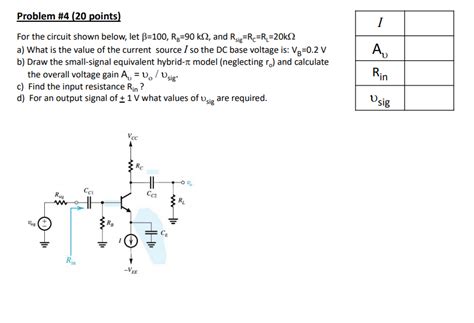 Solved I Problem Points For The Circuit Shown Below Chegg