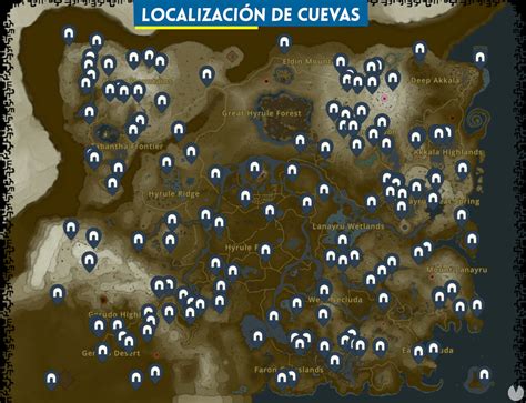 TODOS los fantasmos y cuevas en Zelda Tears of the Kingdom Localización