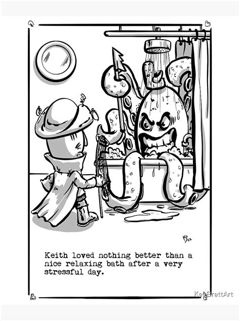Keith And Frank Comic Strip Bath Time Poster For Sale By Kevbrettart
