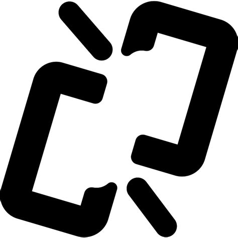 Broken Web Link Vector Svg Icon Svg Repo