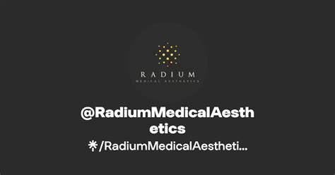 Radiummedicalaesthetics Facebook Tiktok Linktree
