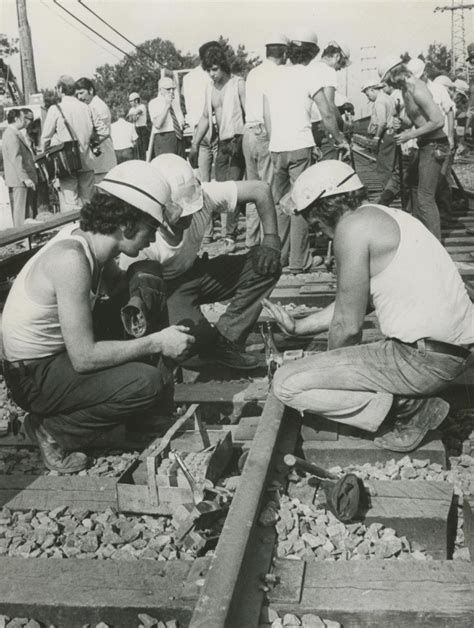 History Workers Complete LIRR Line In 1973 LongIsland