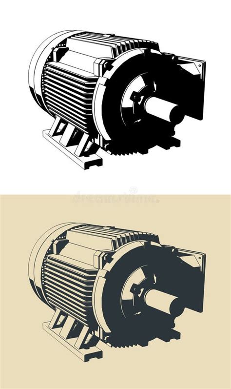 Electric Motor Illustrations Stock Vector Illustration Of Sketch Manufacturing 375035399