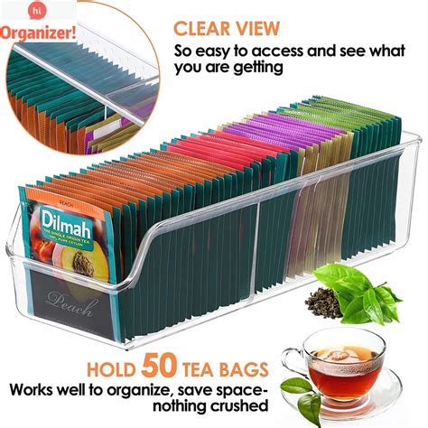 Ready Stock Teabag Organizer Box Tea Storage Box Teabag Holder Tea Bag