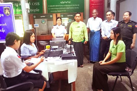 သံတွဲမြို့၌ E Id စနစ်လုပ်ငန်းဆိုင်ရာ ဇီဝဆိုင်ရာအချက်အလက် Biometric ကောက်ယူခြင်းလုပ်ငန်းစတင်ဆောင