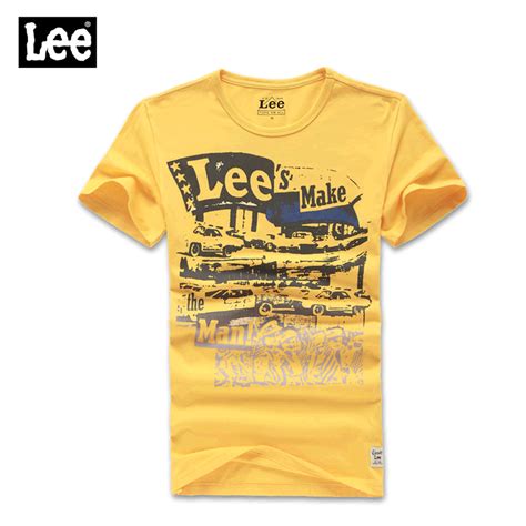 Lee短袖t恤男2015李牌春夏新款纯棉休闲t恤男装专柜正品8629 5y4c品牌潮流男装店