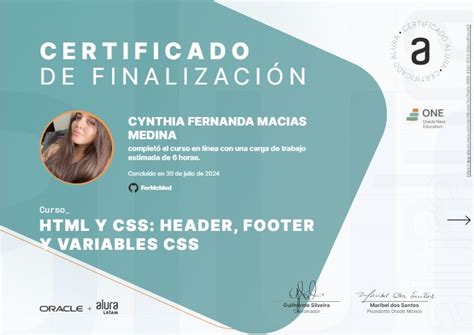 Html Css Aluralatam Cynthia Fernanda Macias Medina