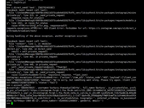 Bug Instagrapiexceptionsclientforbiddenerror · Issue 1281