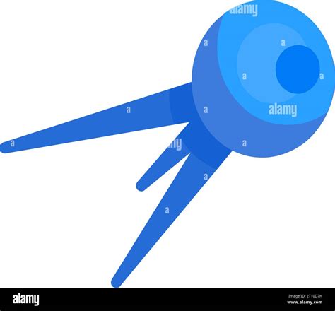 Modern Broadcasting Satellite Icon High Tech Orbital Satellite Extraterrestrial Travel And