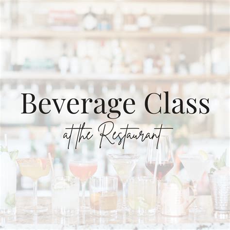 Beverage Class At Ronin Restaurant Bcs Calendar